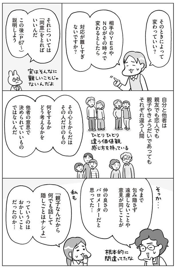 家族でも無理に聞き出すのは良くない!「バウンダリー」を知ろう!/おうち性教育はじめます 思春期と家族編第7回22|ウォーカープラス