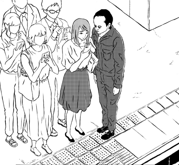 <画像6288>駅の反対側のホームで毎日見かける女性。今日もそのかわいらしさに見とれていると、奇妙な男がどんどん彼女に近づいてきて|fandomplusファンダムプラス